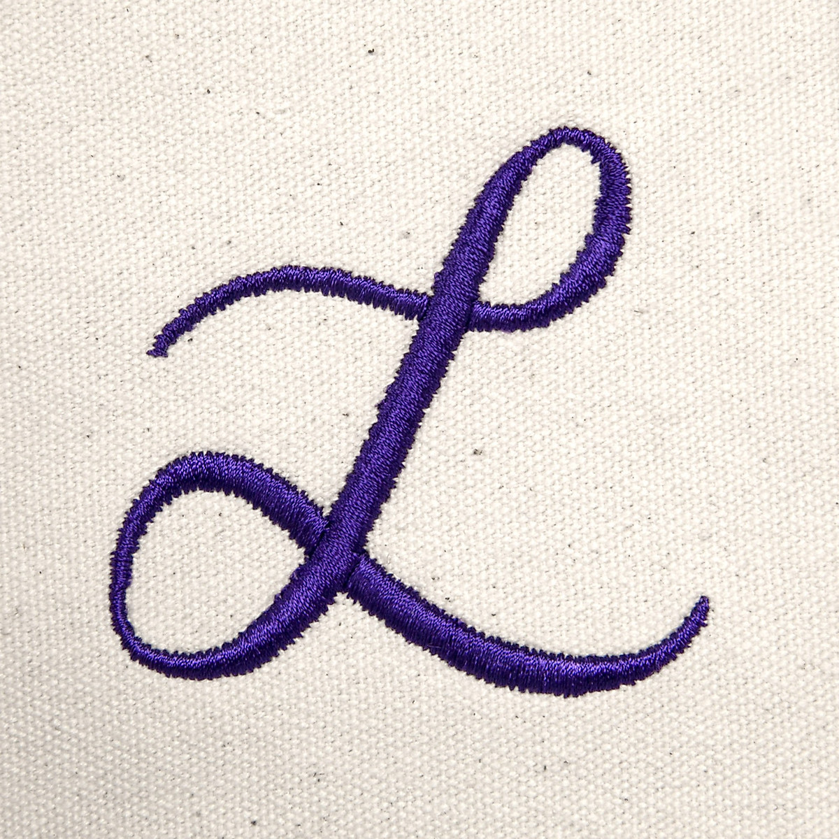 DALIX Women's Canvas Tote Bag Shoulder Bags Open Top Purple Monogram L