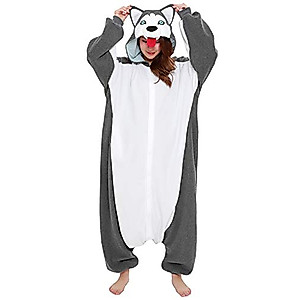 SAZAC Siberian Husky Kigurumi - Onesie Jumpsuit Halloween Costume