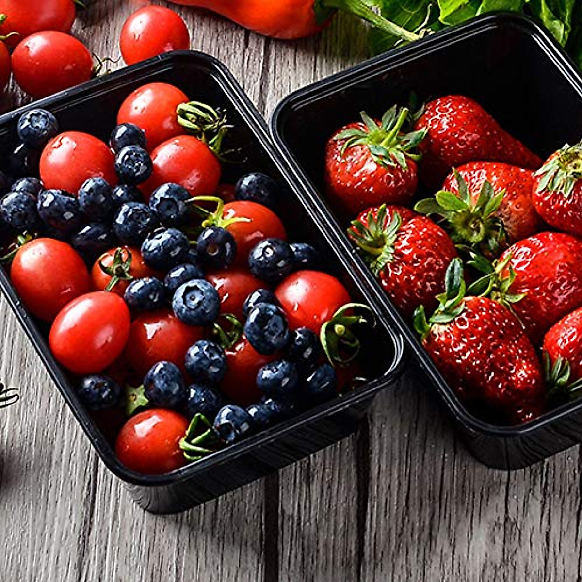 HOMEE Meal Prep Containers 50 Pack/ 26 oz Reusable Food Storage Containers Bento Lunch Box with Lids Made of Plastic, Stackable, Microwavable, Freezer and Dishwasher Safe Use