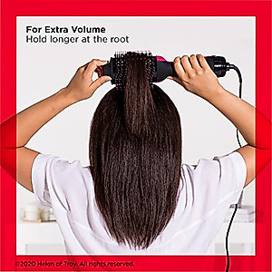 REVLON One-Step Volumizer Enhanced 1.0 Hair Dryer and Hot Air Brush | Now with Improved Motor (Black)
