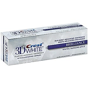 Crest 3D White Fluoride Anticavity Toothpaste 0.85 oz (Pack of 10)