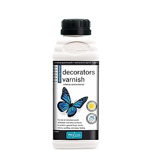 Polyvine Decorator's Dead Flat Varnish Pint / 500ml