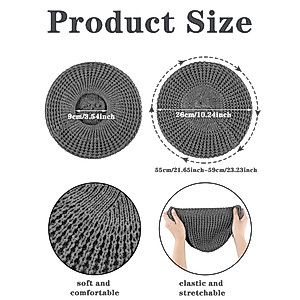 Newcotte 3 Pcs Soft Slouchy Crochet Beret Chic Cutout Beret Hats for Women Lightweight Knit Beanie Caps for Women(Black, Gray, Khaki)