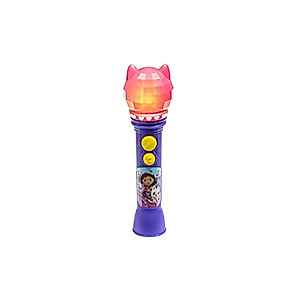 DreamWorks Gabby's Dollhouse Toy Microphone for Kids, Musical Toy for Girls with Built-in Song, Kids Microphone Designed for Ages 3 and Up
