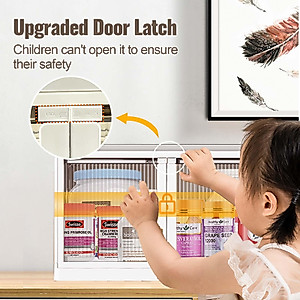 YARWAYER Closet Organizers and Storage - Foldable Storage Cabinet with Lids and Wheels Large Stackable Plastic Storage Bins with Safety Latching Doors Storage Boxes for Home,Toys,3 Pack