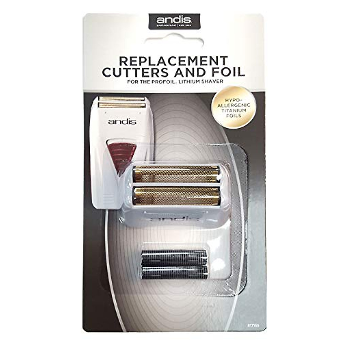 Andis Pro Shaver No.755 Replacement Titanium Foil Assembly and Inner Cutters, 1 Count