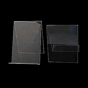 SZYAWsd File Sorters 1pc Acrylic Book Display Stand Photo Frame Brochure Artwork Holder Organizer Bookends Book Ends Book Stopper Bookends Wholesale