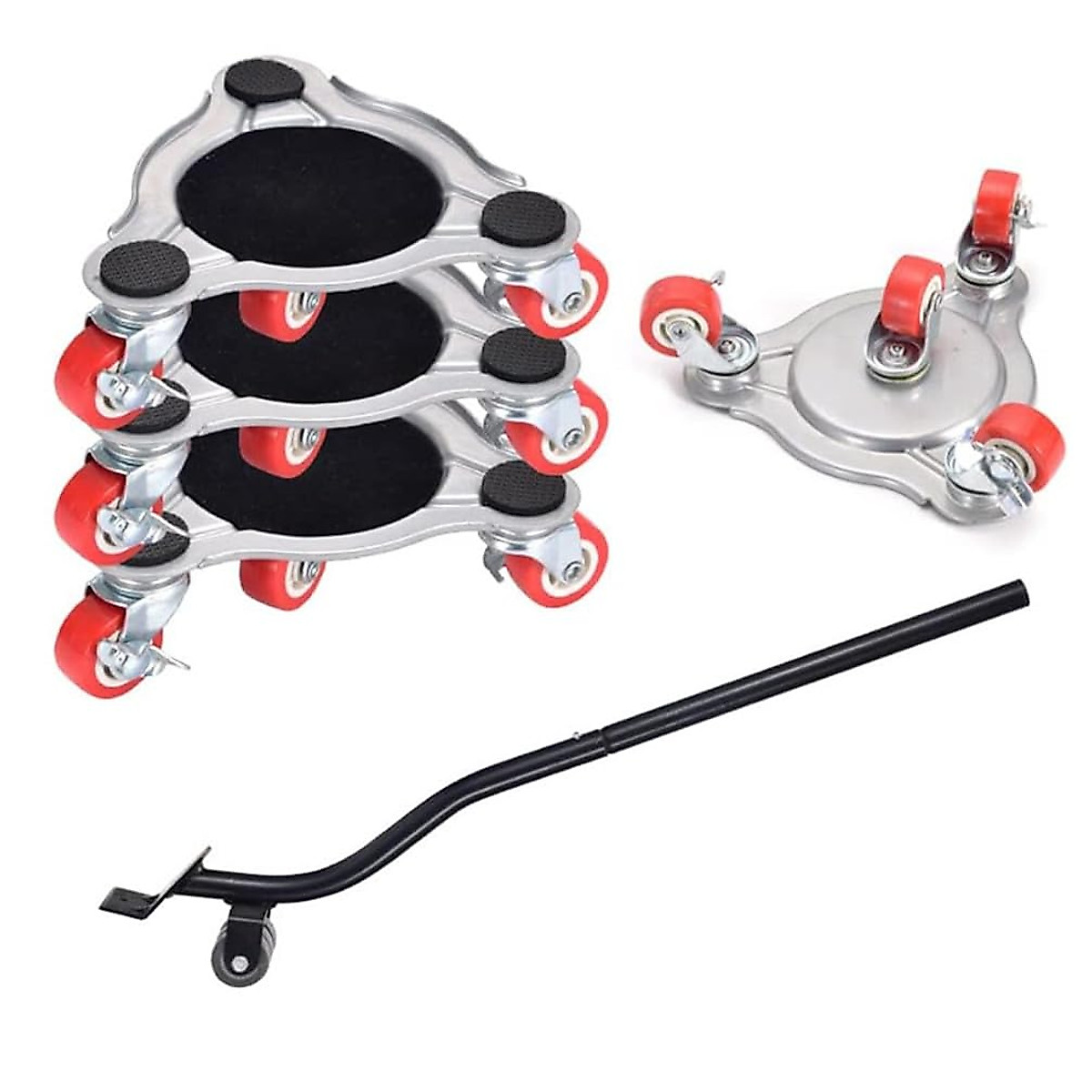 Steel Furniture Mover with 4 Wheel Mover Moving Furniture Dolly Load Capacity Mover Dollys for Moving Heavy Furniture Grand Piano Table 800 LB Max Load Capacity