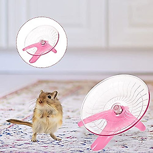 Mipcase Small Animal Exercise Wheels Hamster Wheels, Hamster Silent Chinchilla Wheel Household Rat Wheel Hedgehog Wheel Flying Saucer, Hamster Hamster Wheel