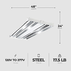 EATON Lighting HBL454T5HORT1 4' 4 Lamp T5 HBL Fixture