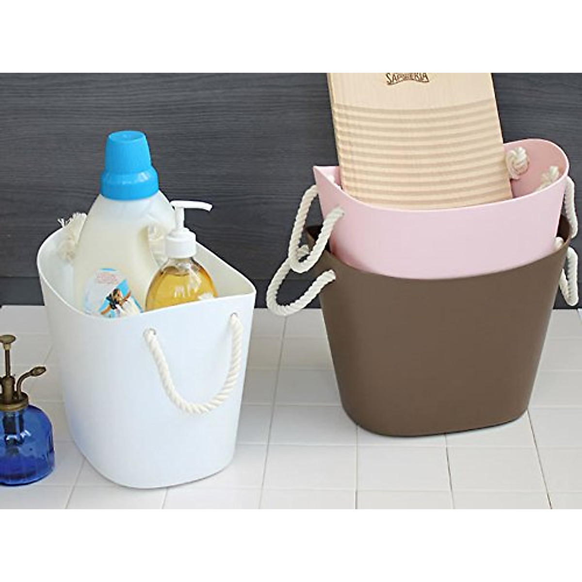 Yahata Kasei 236481 Sceltevie Balcolore Multi-Basket, White, M, 4.9 gal (19 L)