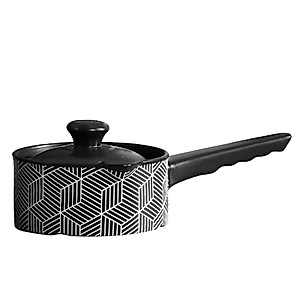 Moroccan Slow Tagine, Ceramic Casserole Saucepan Steaming Pot with Lid, for Electric Steamer Oven Dishwasher Disinfection Cabinet and ect,1l