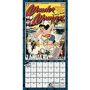 2024 DC Comics Wonder Woman Wall Calendar & Push Pins