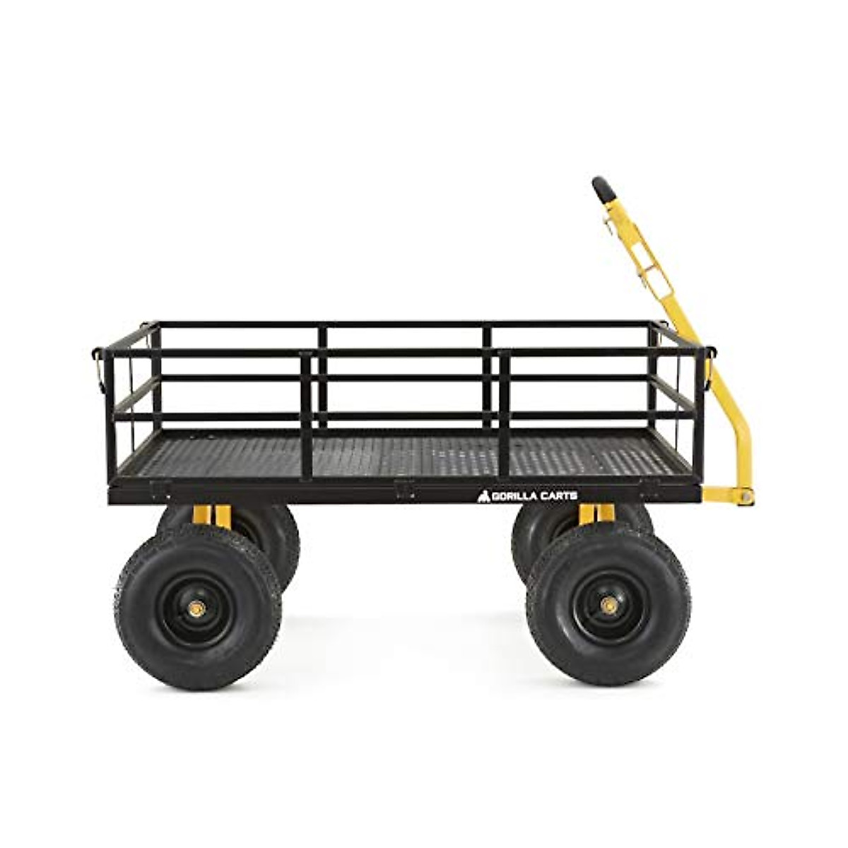 Gorilla Carts GOR1400-COM Steel Utility Cart, Heavy-Duty Convertible 2 ...
