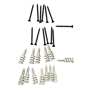 Mark One Home Goods Rustic Farmhouse 3 Tier Justified Floating Wood Shelf - Floating Wall Shelves (Set of 3), Hardware and Fasteners Included (Walnut, 24")