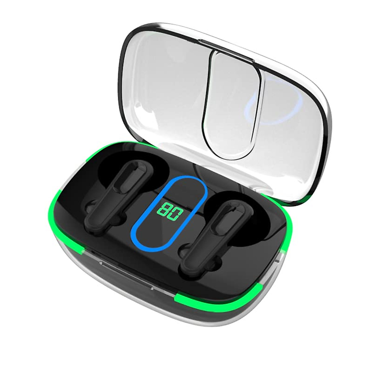 PRO70 Wireless Earbuds Bluetooth Headphones with Wireless Charging Case IPX4 Waterproof Stereo Earphones in-Ear for SPOR