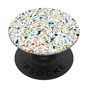 Sassy Southern Charm & Grace Cute Fun & Wild Color Speckle Pattern on Black PopSockets Stand for Sma
