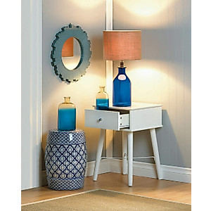 Koehler 10017922 Accent Plus Blue and White Ceramic Decorative Stool