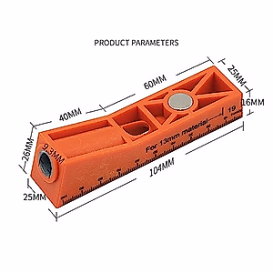 Pocket Hole Jig Kit, Pocket Slant Hole Jig Woodworking Locator Tool for Woodworking Angle Drilling Holes, Angle Carpentry Locator Jig