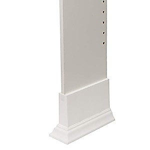 Zenna Home Bathroom Leg Extension Kit Spacesavers, 3" - 4.5", White 2 Pieces