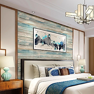 practicalWs Peel and Stick Wallpaper 17.71" x 236.2" Wood Wallpaper Wood Contact Paper Vintage Removable Self-Adhesive Wall Paper for Bedroom Walls Decor Faux Wood Grain Look Vinyl Film Roll