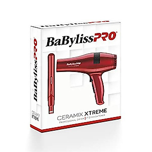 BaBylissPRO CEPP1 Ceramix Xtreme Straightening Iron/Professional Hair Dryer Value Pack, Set of 2