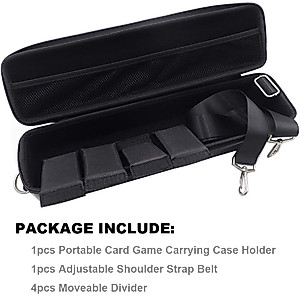 Comecase Card Case Storage Bag Collection, Holds Up to 1500 Cards, Portable Game Card Holder Shoulder Bag Perfect for Cards Against Humanity, Phase 10, PM TCG Cards, Monopoly Deal, Top Trumps etc
