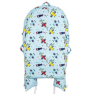 Newborn Lounger Cover for Dock A Tot Covers Only Deluxe Plus Baby Nest Sleep Pod Change Extra Cover 100% Cotton Co Sleeping Replacement Boys (Fits Dockatot Deluxe+) (Blue, Airplane)