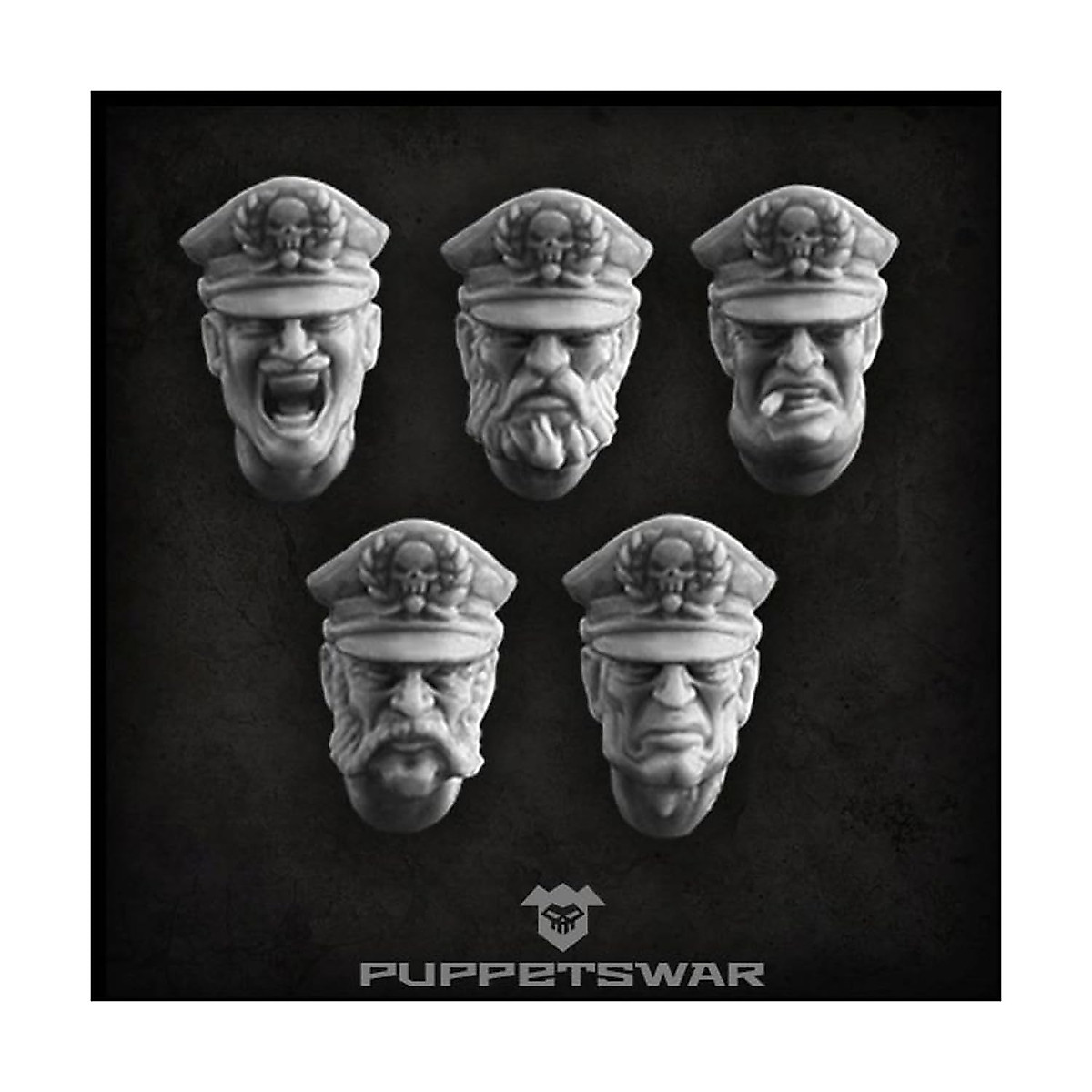 Green Stuff World for Models and Miniatures Officer Heads S104