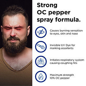 Mace Brand All Day Security Kit (Black) – Includes Mace Brand Night Defender Pepper Gel with LED Light, Mace Personal Pepper Spray, and Mace Sport Spray – Great for Self-Defense Any Time of Day