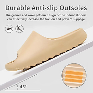 XTJSCBDSH Cloud Slides for Men and Women, Quick Drying Slippers Shoe Open Toe Thick Soft, Platform Slide Sandals Daily Shower Sandals, Non-Slip Bathroom Slippers Summer for Indoor & Outdoor