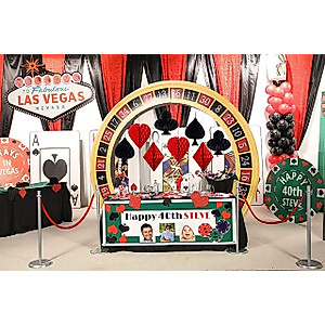 Casino Party Decoration,Poker Party Decoration,Honeycomb Paper Garland for Casino Las Vegas Themed Birthday Party,Game Night Party Ceiling Hangings Cards Bingo Poker Card Party (4)