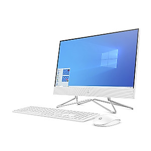 HP 21.5" AIO Desktop, AMD Athlon Silver 3050U Processor, AMD Radeon Graphics, 4 GB RAM, 128 GB Storage, Windows 10 Home (22-dd0110, 2021) (Renewed)