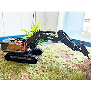 Gemini&Genius Drill Excavator Toy for Kids, 1:50 Scale Impact Hammer Excavator Construction Vehicle Toy, Demolition Machine-Tracked Driller, Engineering Car Great Toys and Gifts (Yellow)