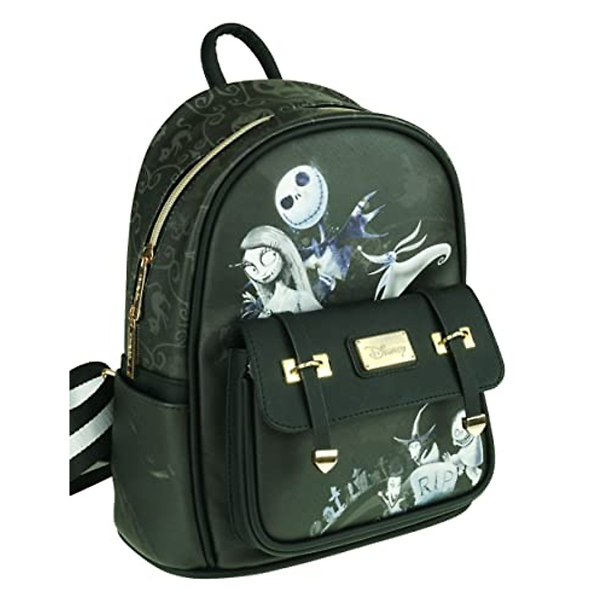 Nightmare Before Christmas 11 inches Vegan Leather Mini Backpack - A21950, Multicoloured