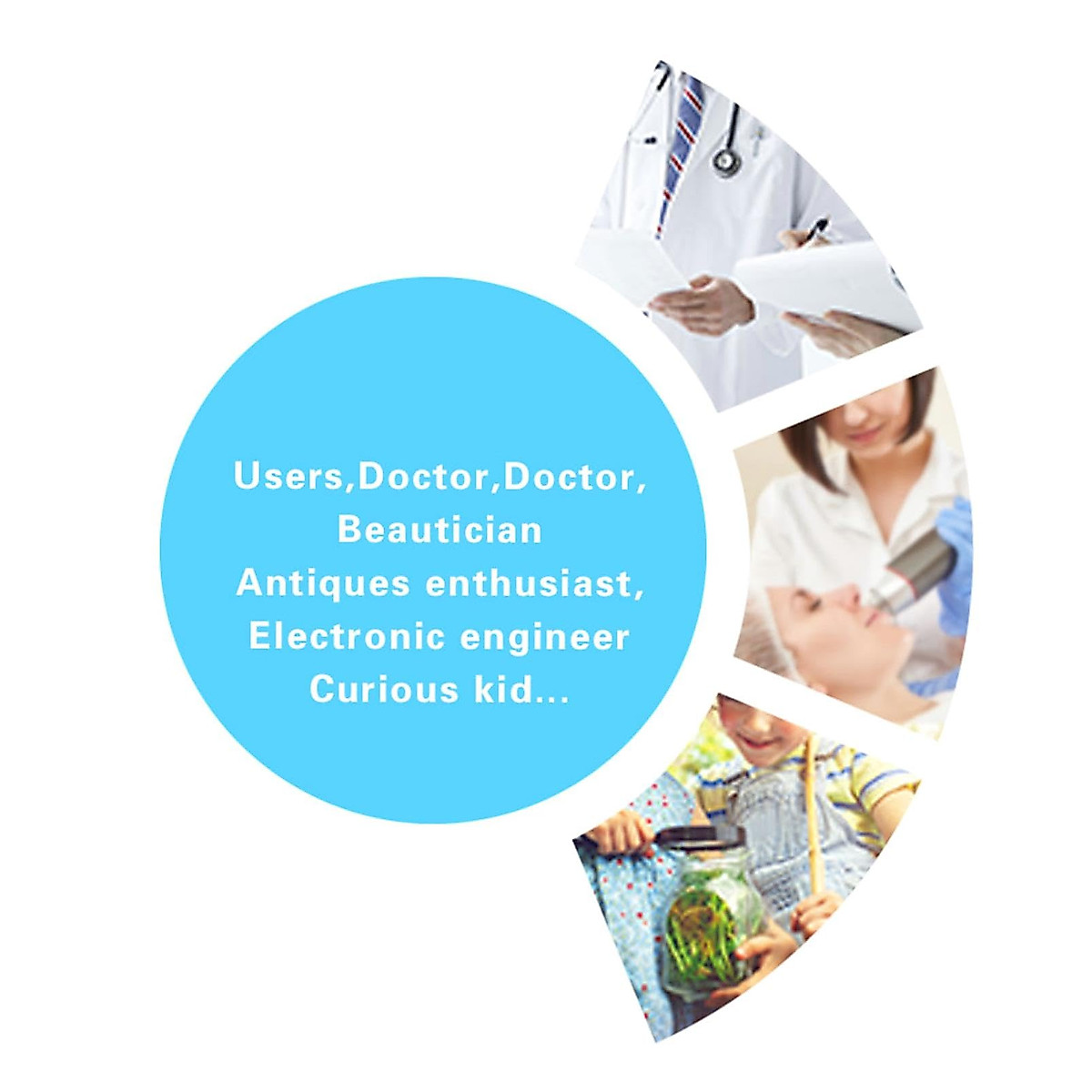 [USB Endoscope Camera] 500X Digital Microscope for Scalp & Skin Analysis - Hair Follicle Detector & Beauty Skin Analyzer - High-Resolution Imaging & Skin Testing with Software Compatible