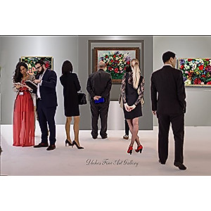 (SOLD) Bounteous Blooms - HUGE floral still life by Andre Dluhos