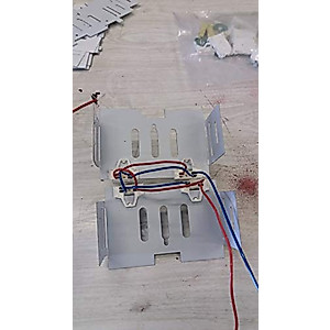 Retrofit Conversion Kit for 8' 2 Bulb Strip Fixture to 4' T8 4 Lamp LED Fixture Bracket Retrofit Kit - Complete Set Includes Plates, Non-Shunted Sockets, and Screws (1-Kit)