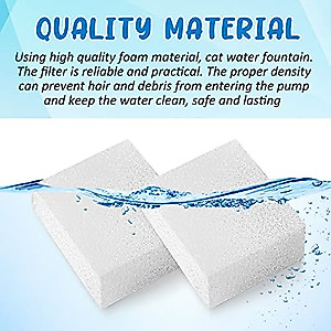 Mudder Pet Replacement Sponge Filters Replacement Pre Filter Sponges for 67oz/ 2L Pet Water Fountain Cat Water Foam Filter Dog Drinking Water Sponge Foam Filters for Pet Dog Cat Fountain (12)