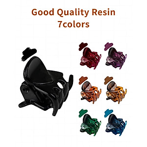 Mini Hair Clips - 72 Pcs for Women and Girls, Plastic, Small Claw Hair Clips with 3 Colors, Tiny