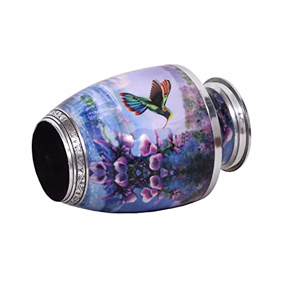 HLC Handcrafted Humming Bird Urn for Human Ashes - Adult Funeral Cremation Urn Handcrafted - Affordable Urn for Ashes (Adult (200 lbs) – 10.5 x 6 “, Decorative Cremation Urn)