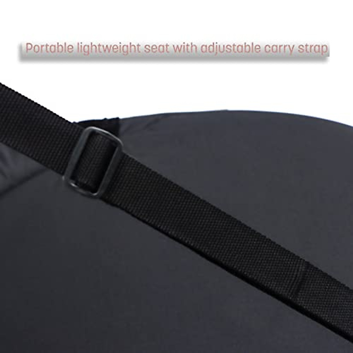 Trademark Innovations Portable Multiuse Adjustable Recliner Stadium Seat, Black