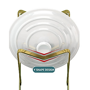 Pot Lid Holders 3 Layer With Removable Drain Tray Lid Stand Rack for Kitchen Cooking Pot Lid Organizer Spoon Rest Holder Cutting Boards Gold Rack