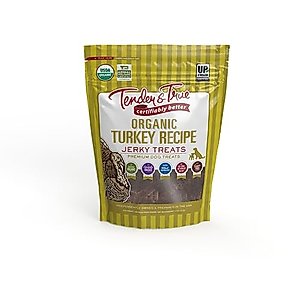 Tender & True Organic Turkey Jerky Treat, 4 oz bag