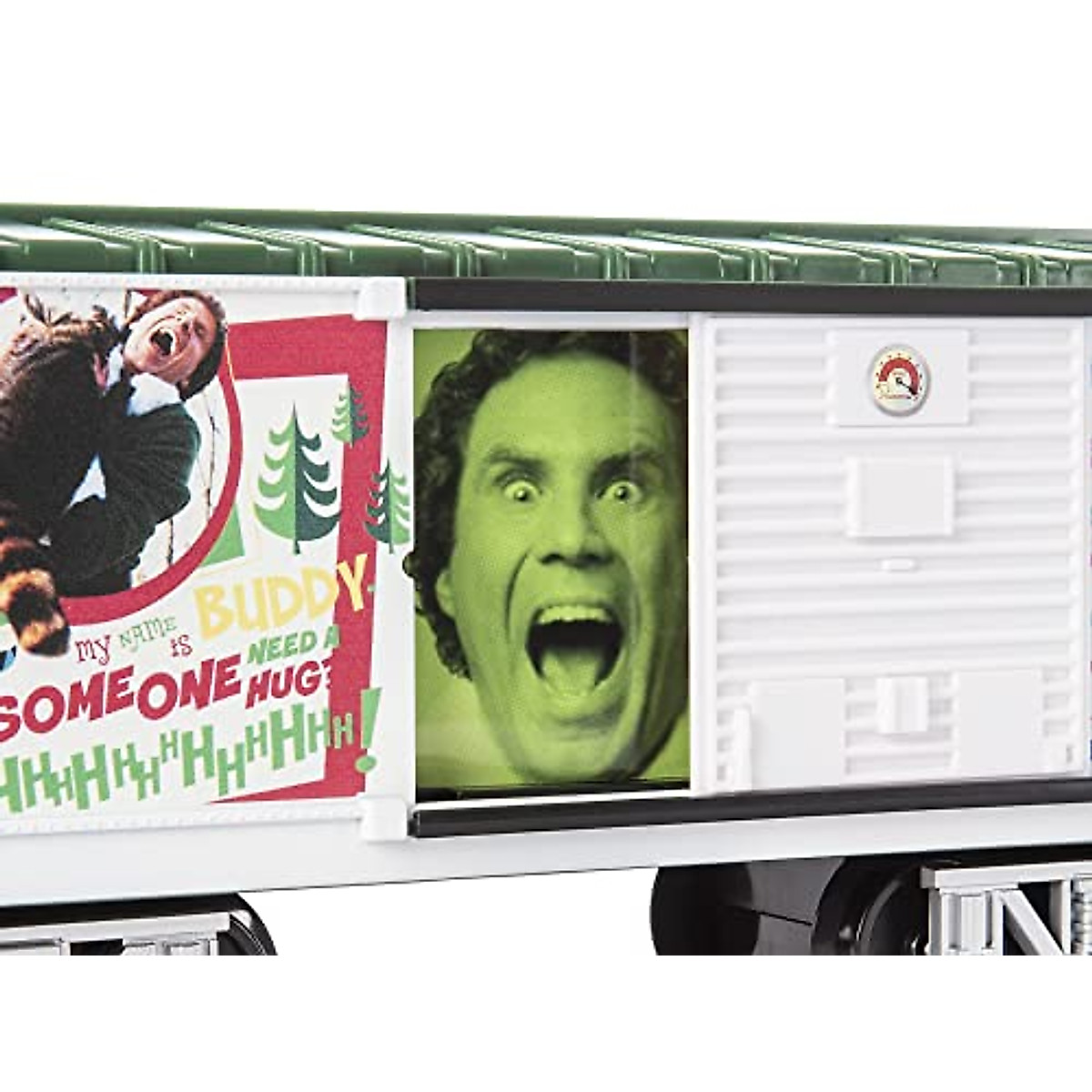 Lionel Battery-Operated Elf Toy Train Set with Locomotive, Train Cars, Track & Remote with Authentic Train Sounds, & Lights for Kids 4+