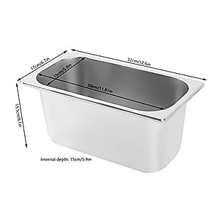 Countertop Food Warmer Stainless Steel Buffet Pan Soup Warmer with Glass Cover Electric Food Steam Table Server Table for Catering Restaurants Parties, 6 Pans,1.2kW,110V (Style 1)