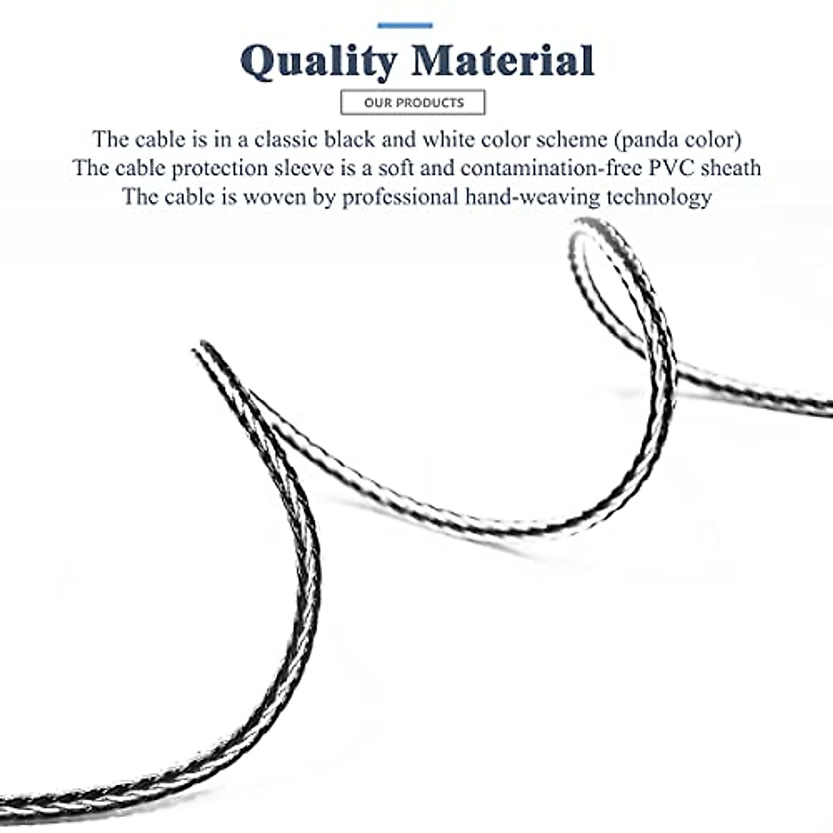 GUCraftsman 16 Strands 7N Single Crystal Copper/Silver Mixed Headphones Replacement Cables 4Pin XLR/2.5mm/4.4mm Balance for Focal Utopia (4.4mm Plug)