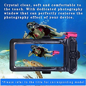 Puccy Case Cover, Compatible with LG G3 Beat / G3 Mini/UQ Mobile LG-D722J Black Waterproof Pouch Dry Bag (Not Screen Protector Film) New Version