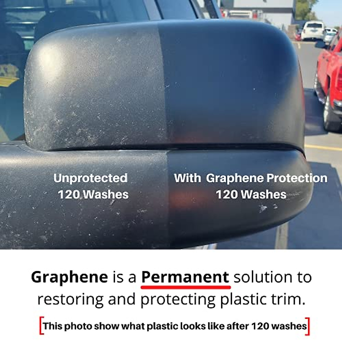 Lithium Plastic Trim Restoration Kit- Ceramic Graphene Infused - Restores Even The Most Damaged Plastic Trim to Factory New Look- Last for 250 Washes Guaranteed