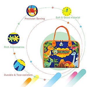 YQTAT Montessori Toys for 1 2 3 Year Old, Busy Board Toddler Toys for Learning Fine Motor Skills, Travel Toys for Plane and Car, Preschool Educational Sensory Toys,Creative Gift for Boy Girl